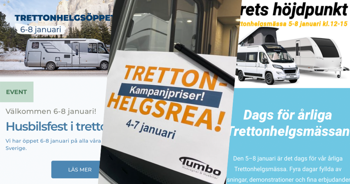 Husbil och husvagn: Här är trettonhelgens mässor | Husbil & Husvagn