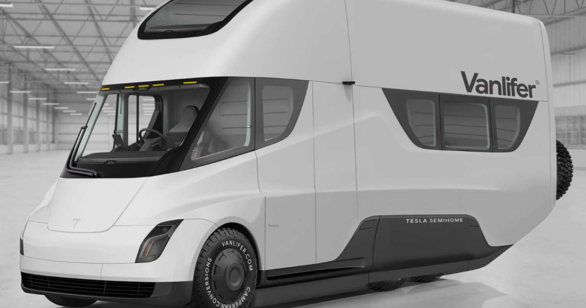 Tesla blir husbilen Vanlifer Semihome | Husbil & Husvagn